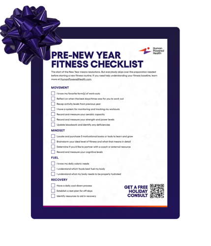 Free Fitness Checklist